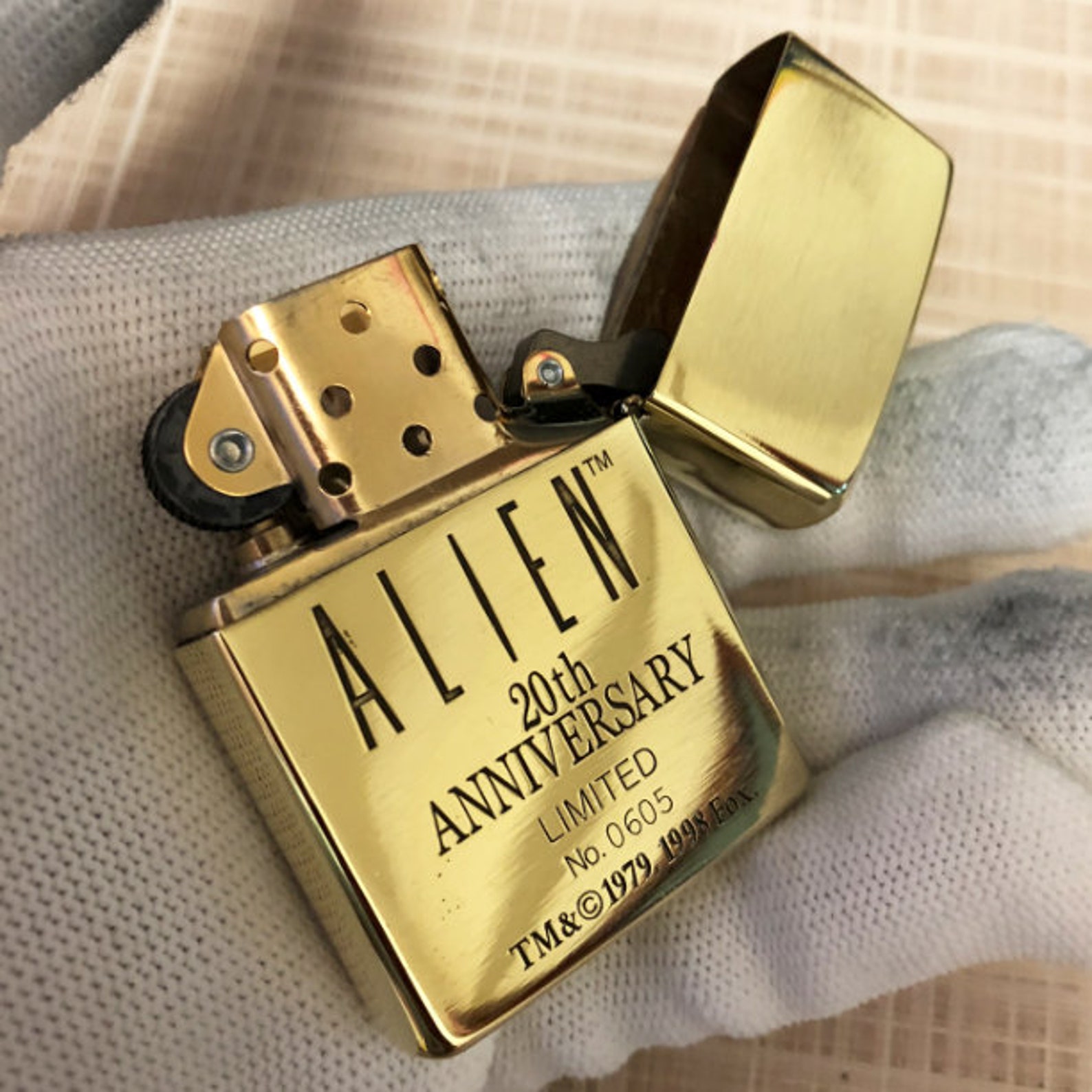 Zippo Rare Alien Brass 20th Anniversary New in Box - Etsy