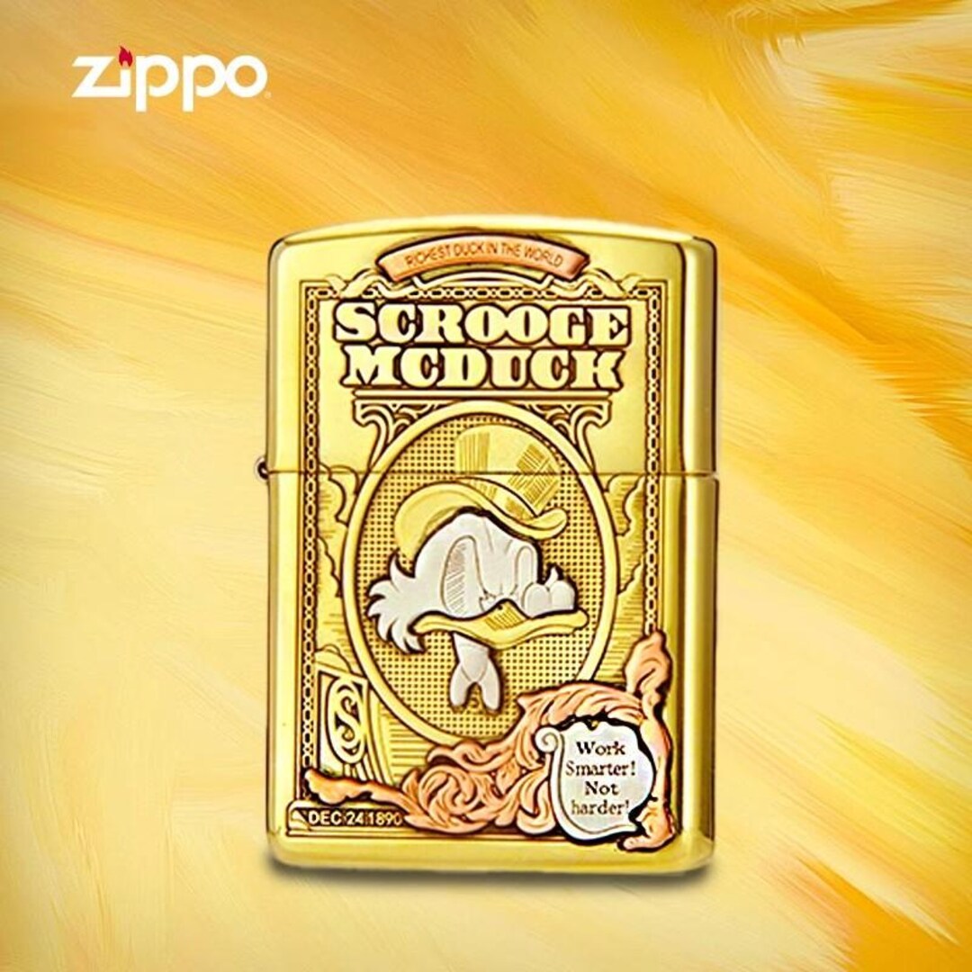 Zippo Very Nice Donald Duck Gold Asian Market - Etsy