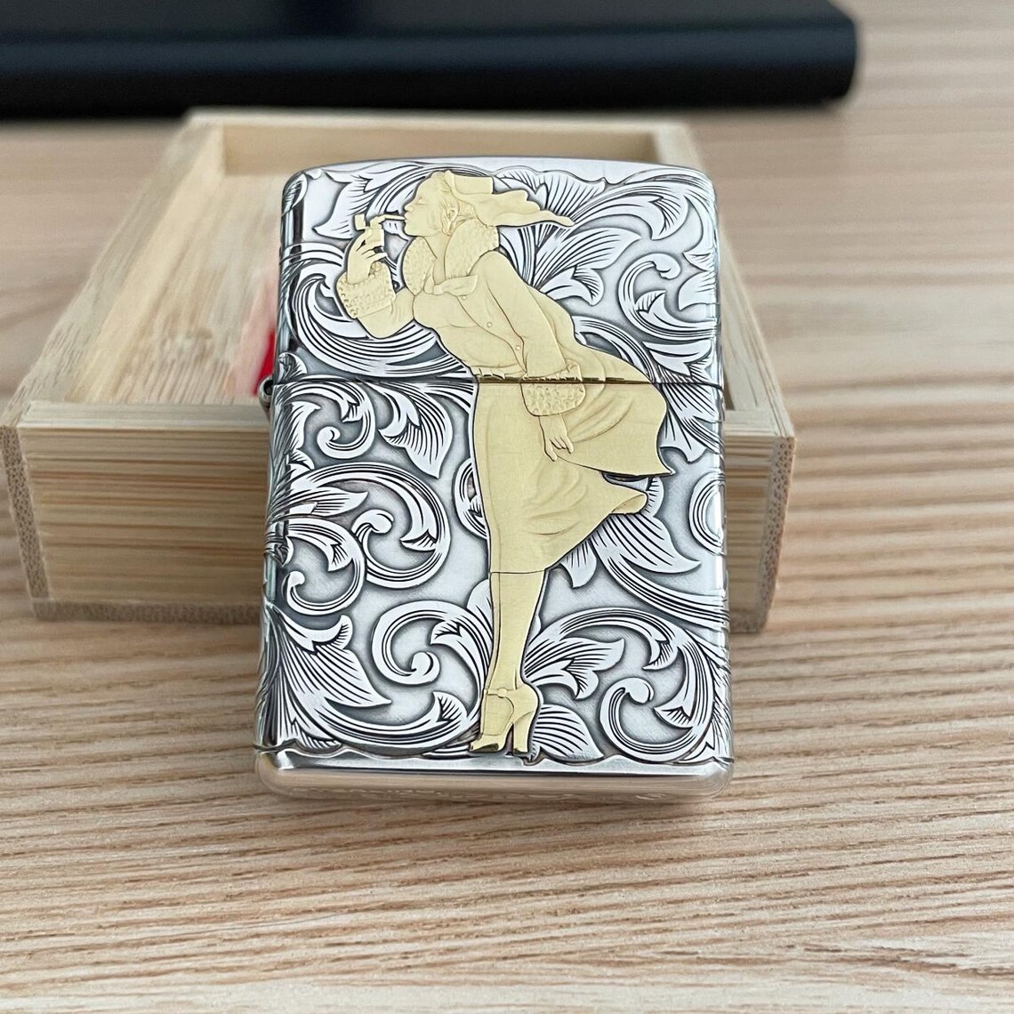 Zippo Very Rare Windy 24k Gold Sterling Silver New in Box Asian Market - Etsy