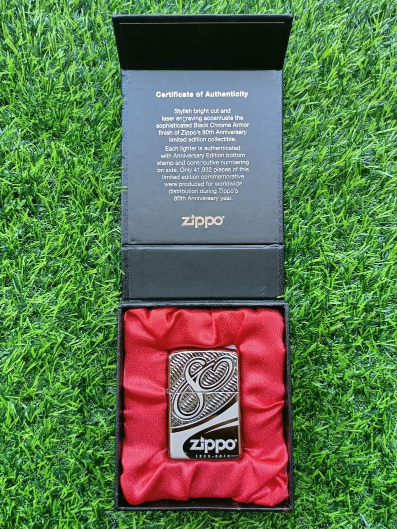Zippo Very Rare 80th Anniversary Unused in Box 1932-2012 Limited ...