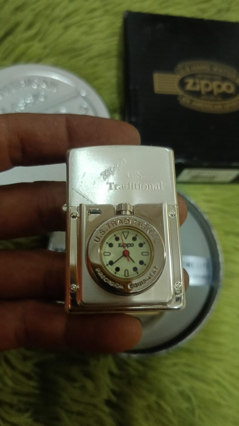 Zippo Rare an American Classic Watch Vintage 1998 Unused With Original ...