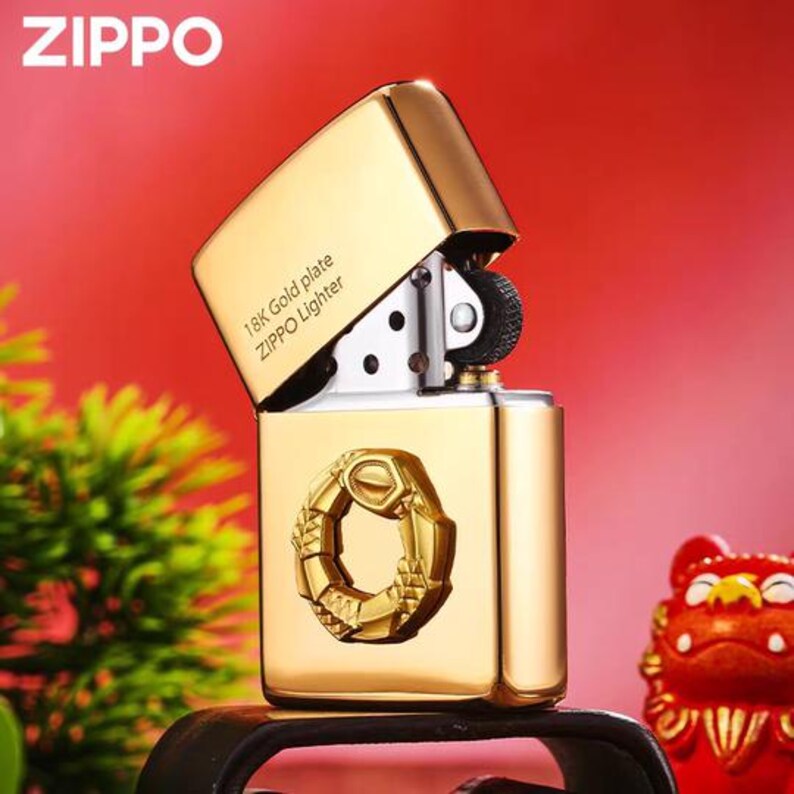 Zippo Very Nice Dragon 18k Gold Plate Limited Edition - Etsy