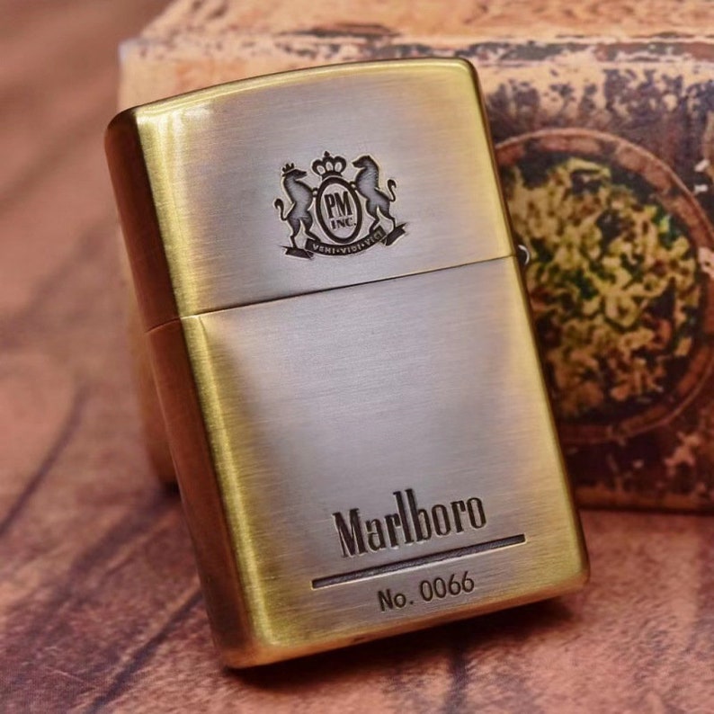 Zippo Very Rare Marlboro Antique Bronze Armor Case New in Box - Etsy
