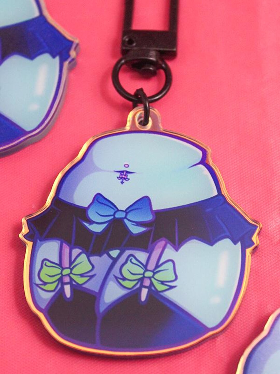 Monster Girl Belly Laced Thighs Rainbow Acrylic Keychain - Etsy