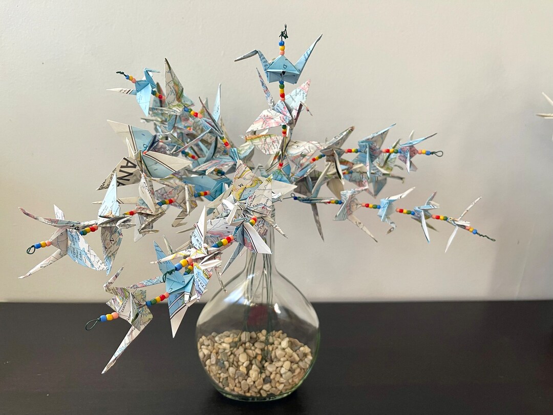 Origami Crane Bouquet Map of Canada - Etsy