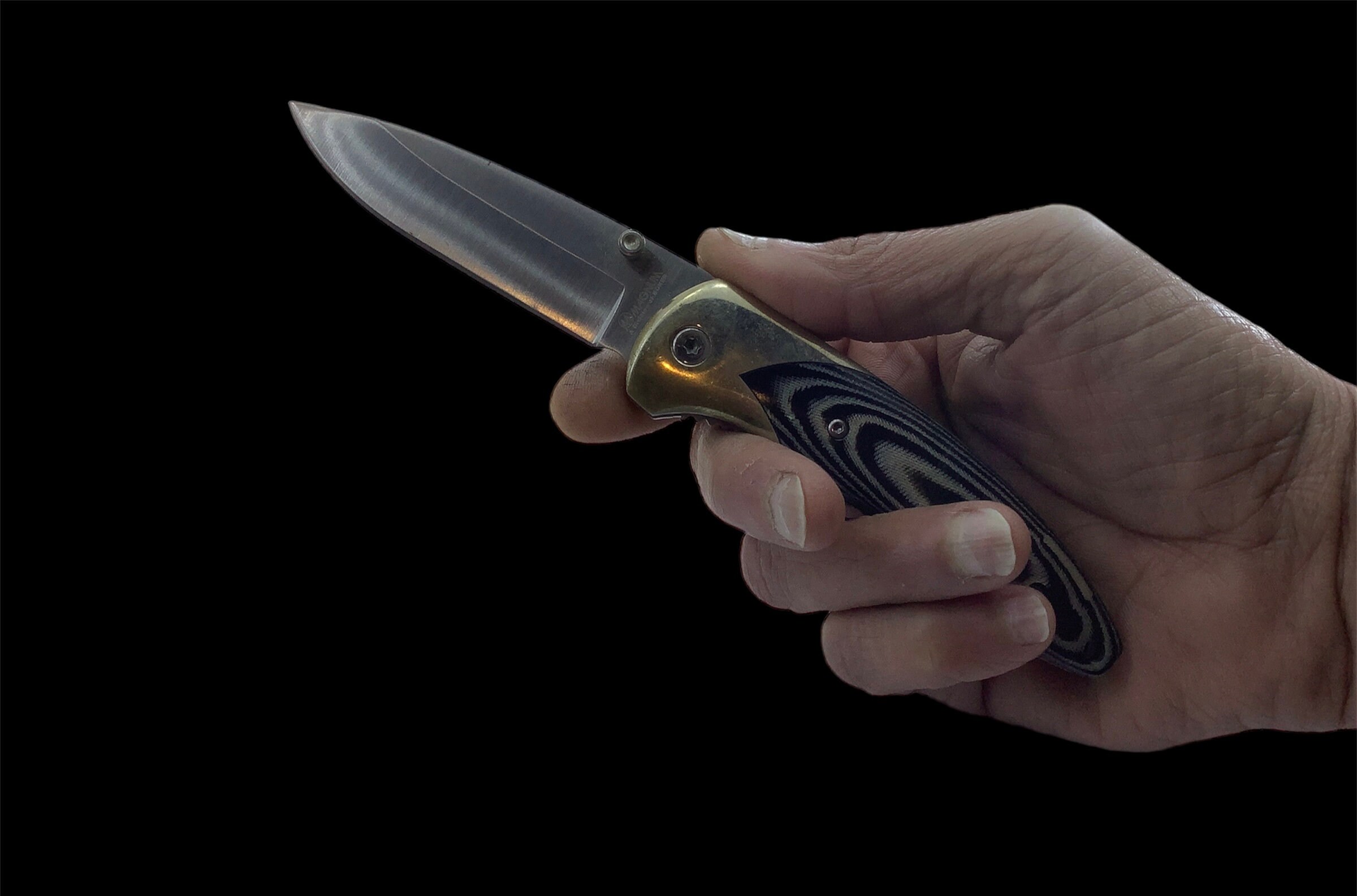 Stainless Steel Magnum Knife. Lock Blade Knife. - Etsy