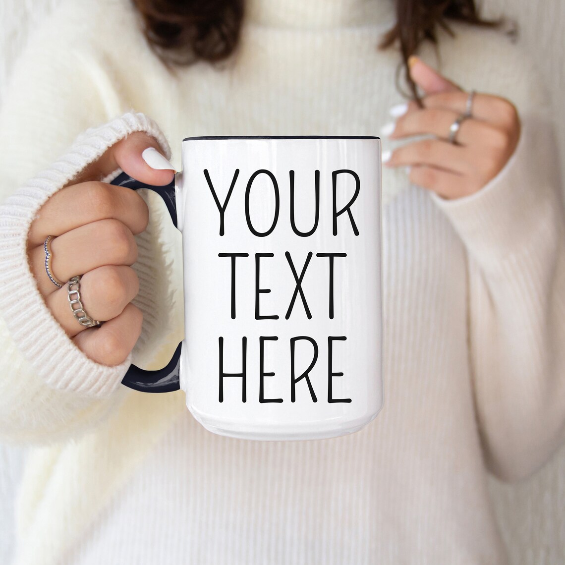 Create Your Own Mug, Custom Mug With Text, Customizable Mug, Personal ...