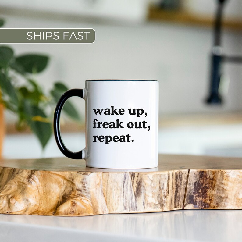 Funny Anxiety Mug, Overthinking Cup, Gag Gift for Coworker, Sarcasm Mug ...