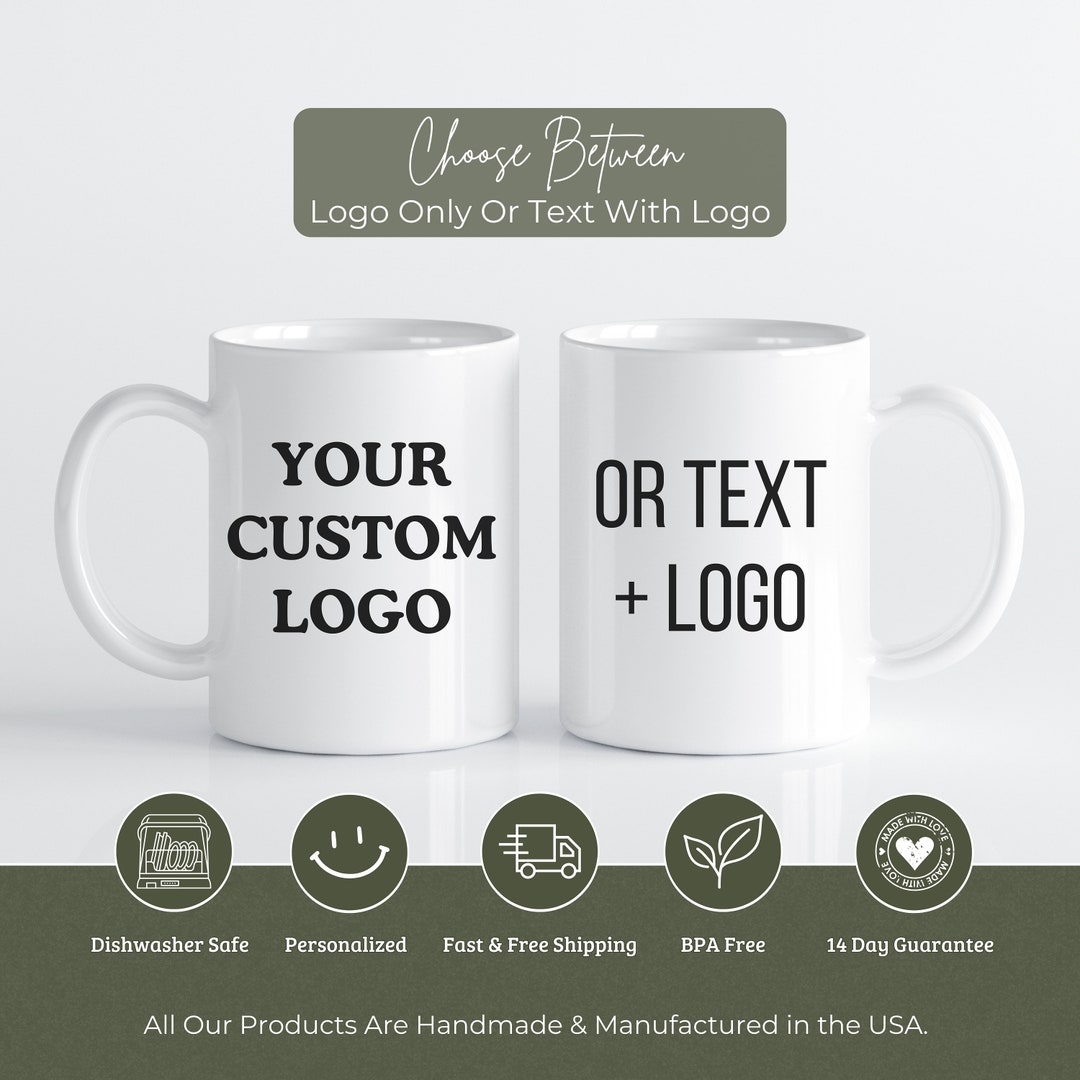 Custom Logo Mug Bulk, Promotional Business Mugs, Wholesale Coffee Cup ...