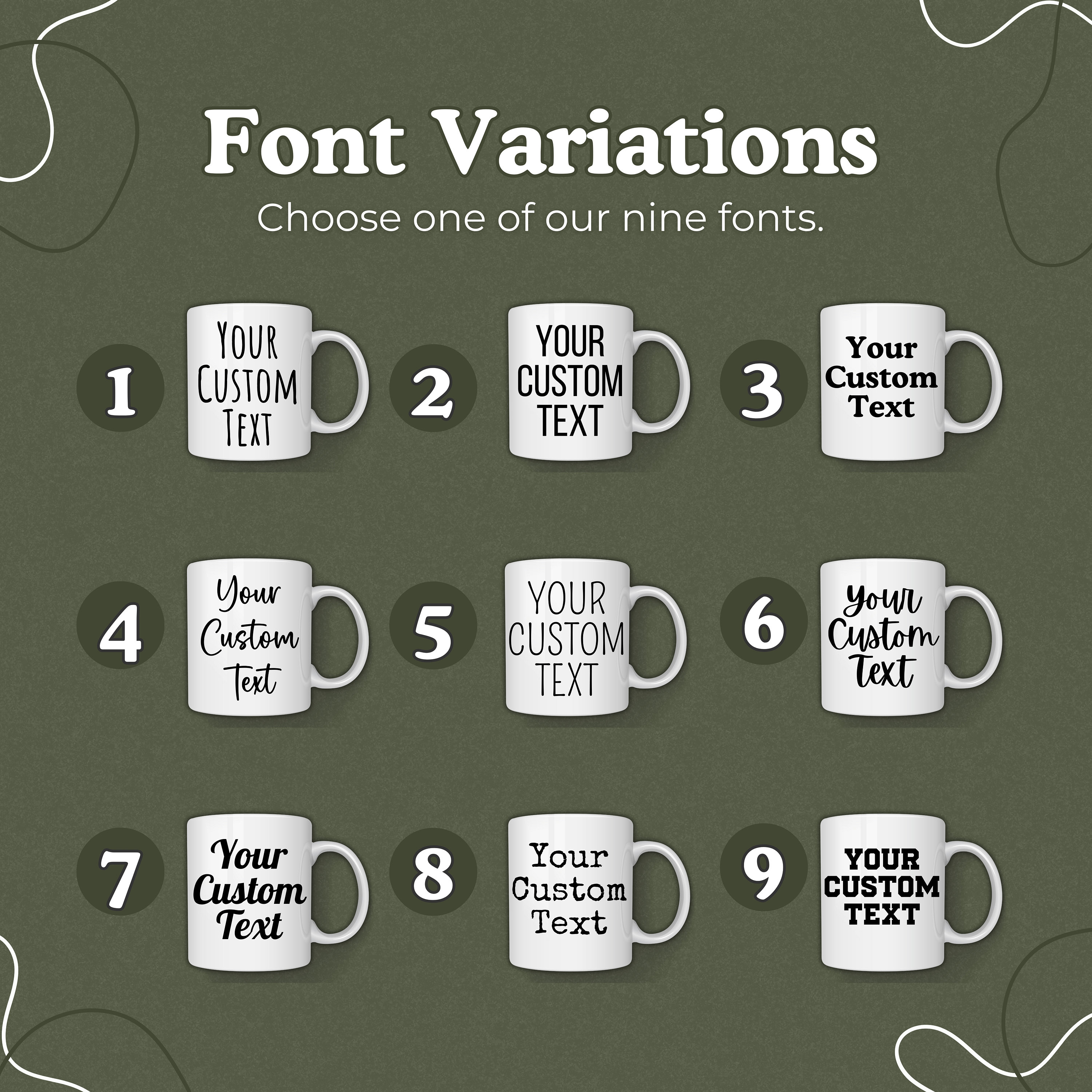 Create Your Own Mug, Custom Mug With Text, Customizable Mug, Personal ...