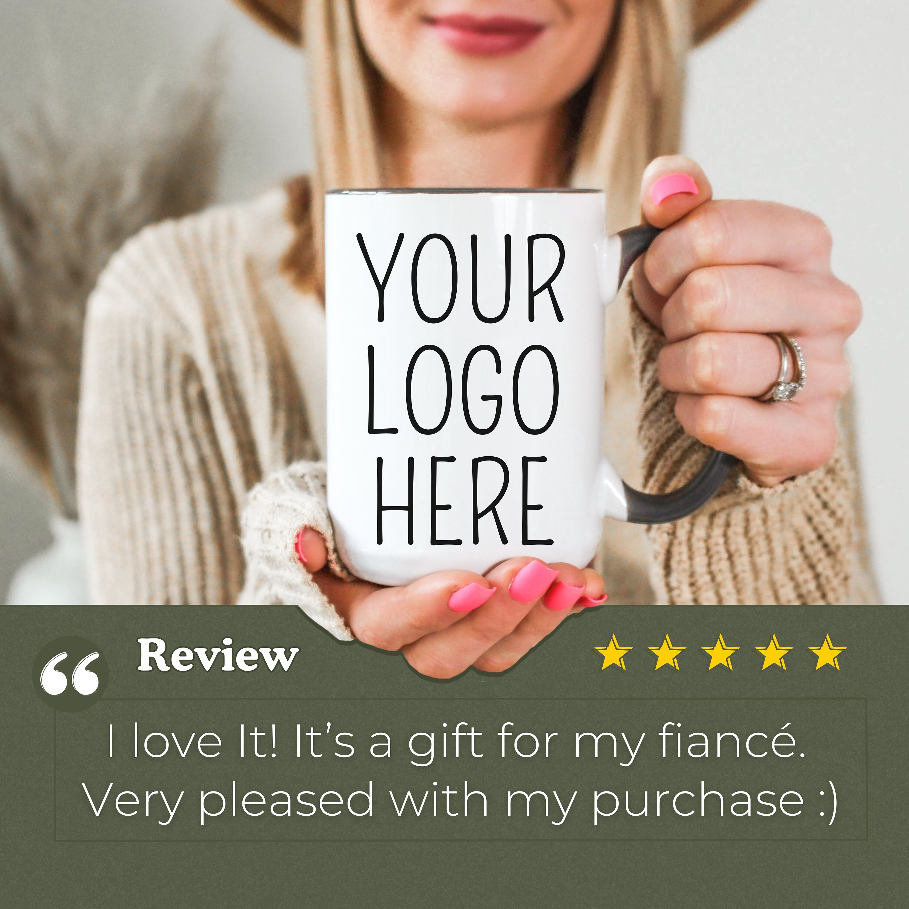 Custom Mug With Logo for Company, Ideal Promotional Item or Corporate ...