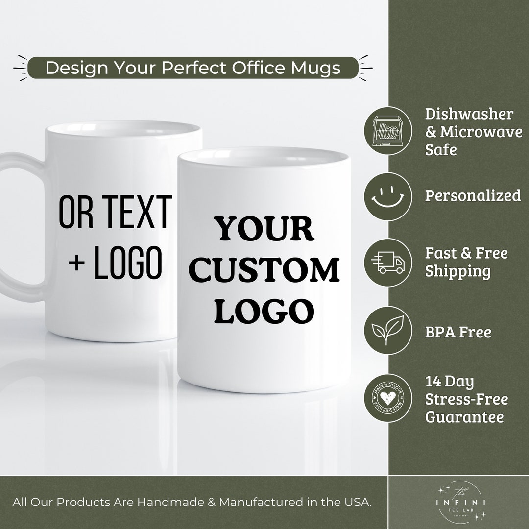 Custom Wholesale Mugs, Personalized Logo Cup, Company Business Mugs ...
