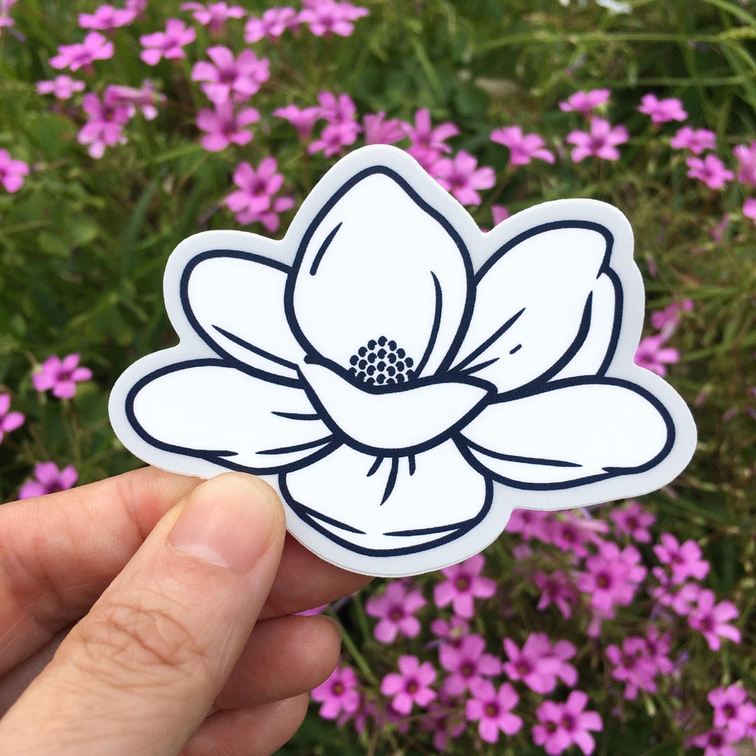 Mississippi Magnolia Sticker – Die-cut, Weatherproof, Dishwasher Safe ...