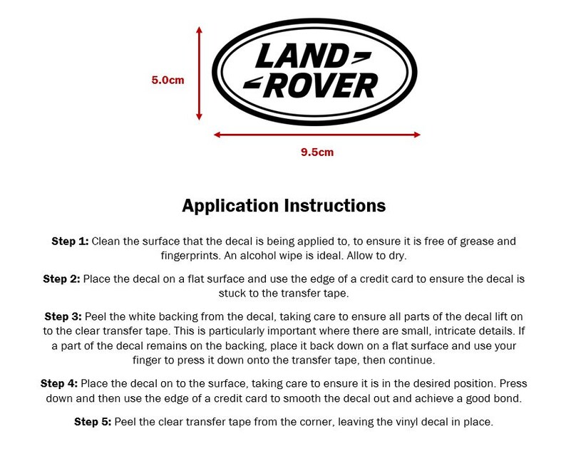 Land Rover Logo Decal Permanent Vinyl Matt Black 9.5 X - Etsy