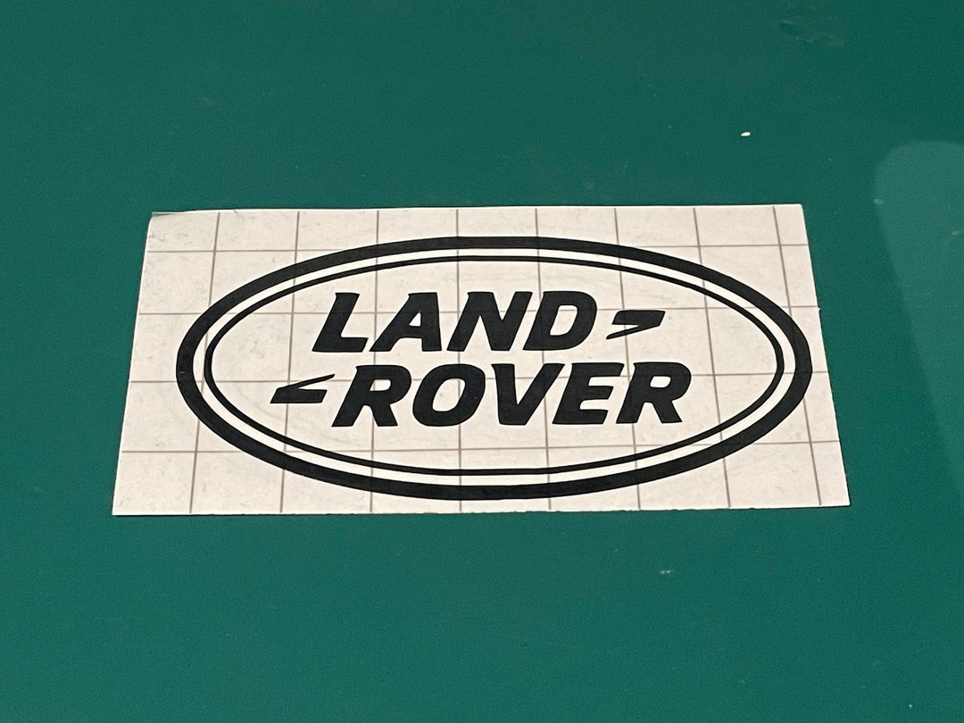 Land Rover Logo Decal Permanent Vinyl Matt Black 9.5 X - Etsy Canada