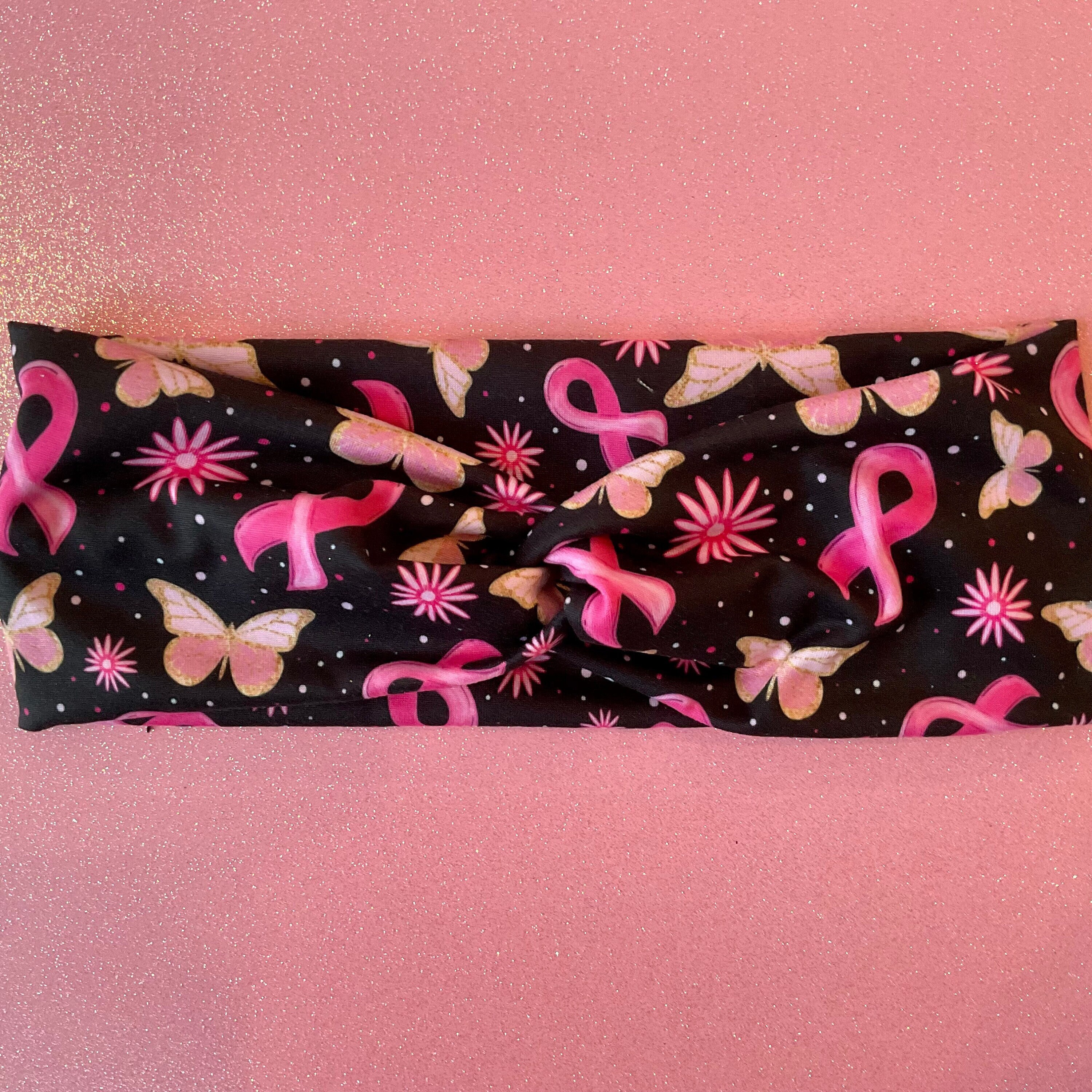 Breast Cancer Awareness Twist Headband - Etsy