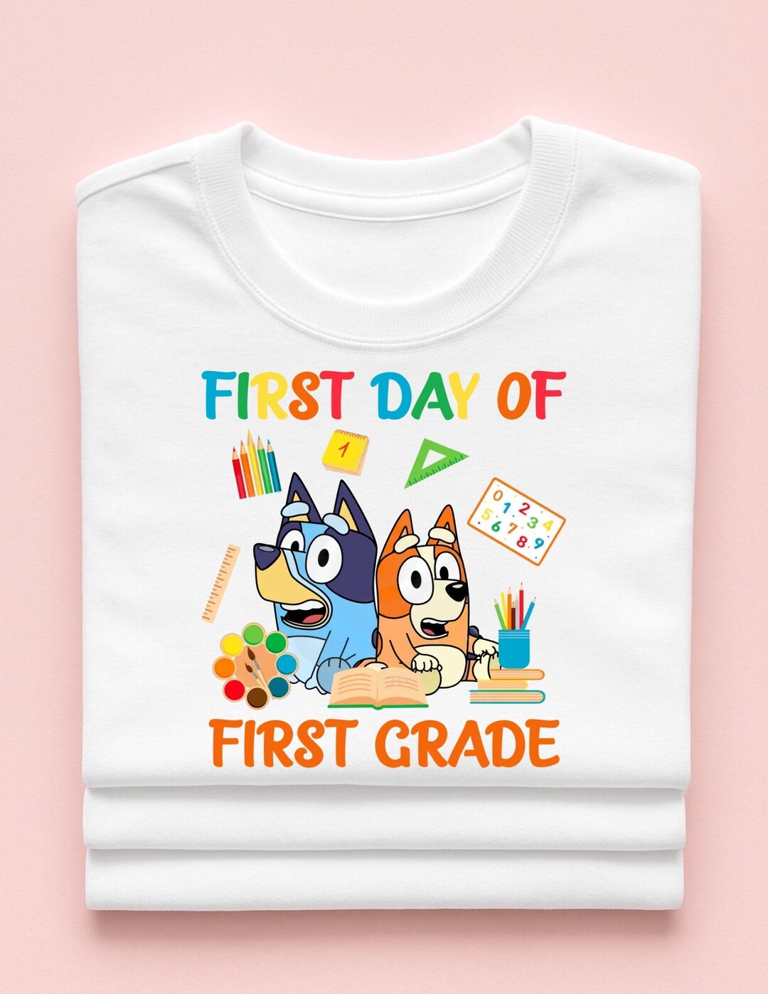 Bluey Back to School Kindergarten Png, First Day of School Png, Teacher ...