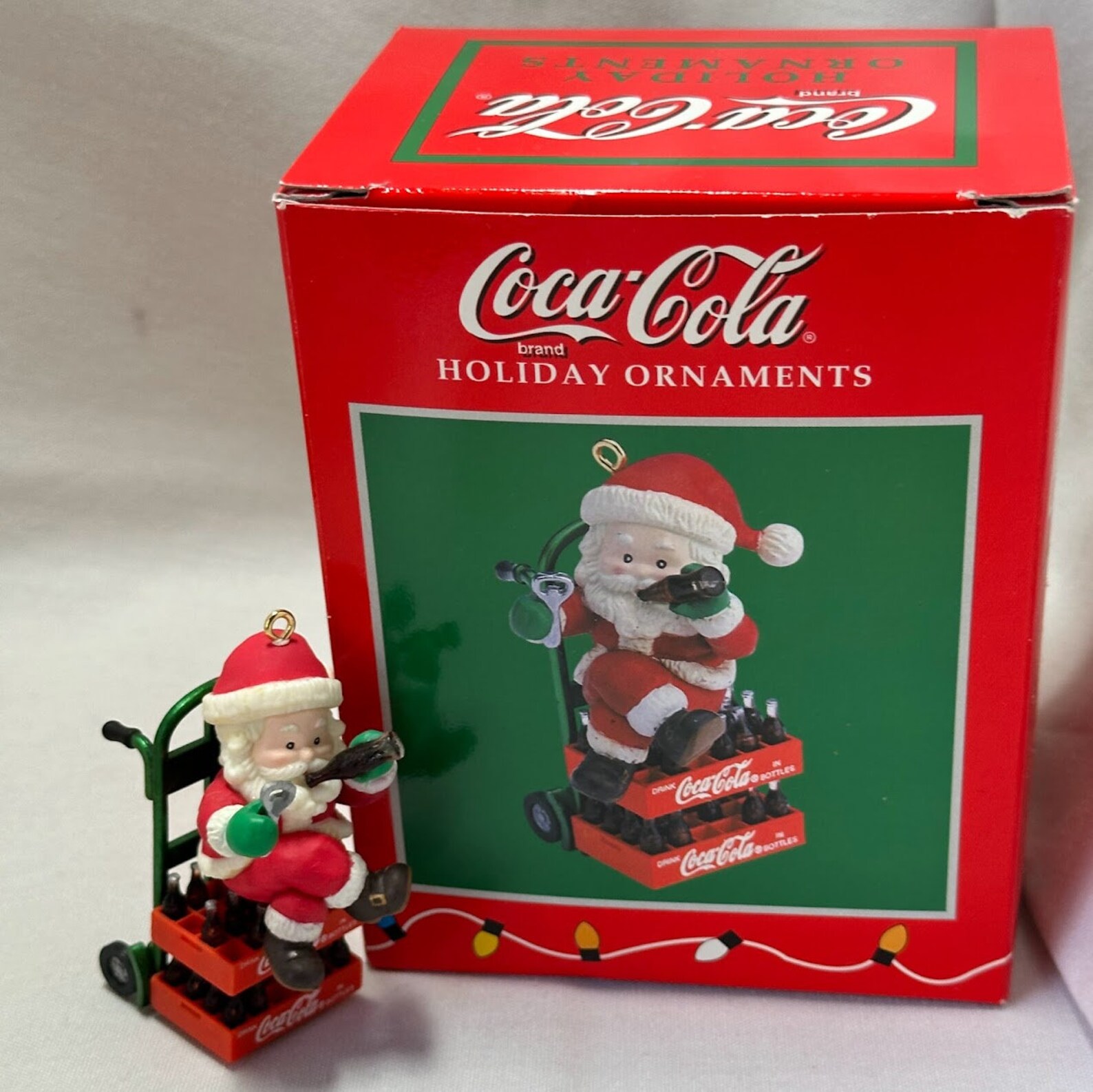 Coca-cola Happy Holidays Santa's Coke Bottle Delivery 1997 Enesco ...