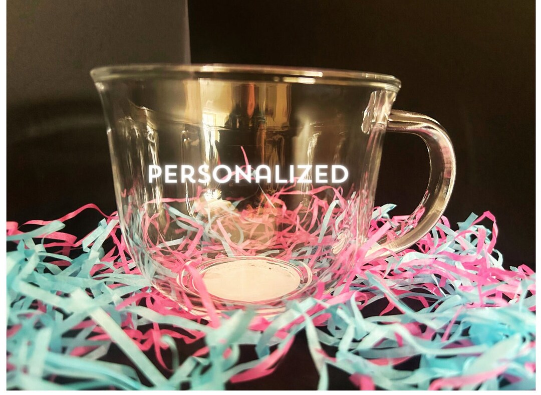 Personalized Hand Engraved Structured Water Glass Tea Cup/ Coffee Mug ...