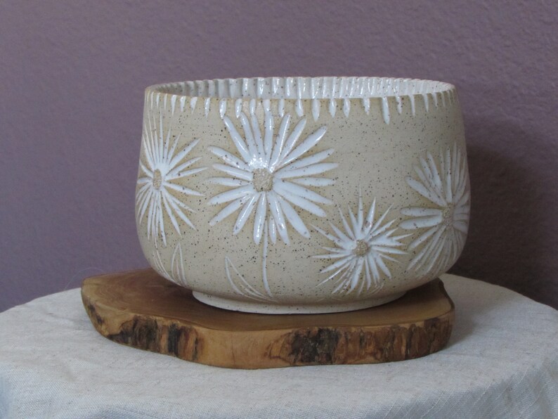 Handmade Ceramic Daisy Planter - Etsy