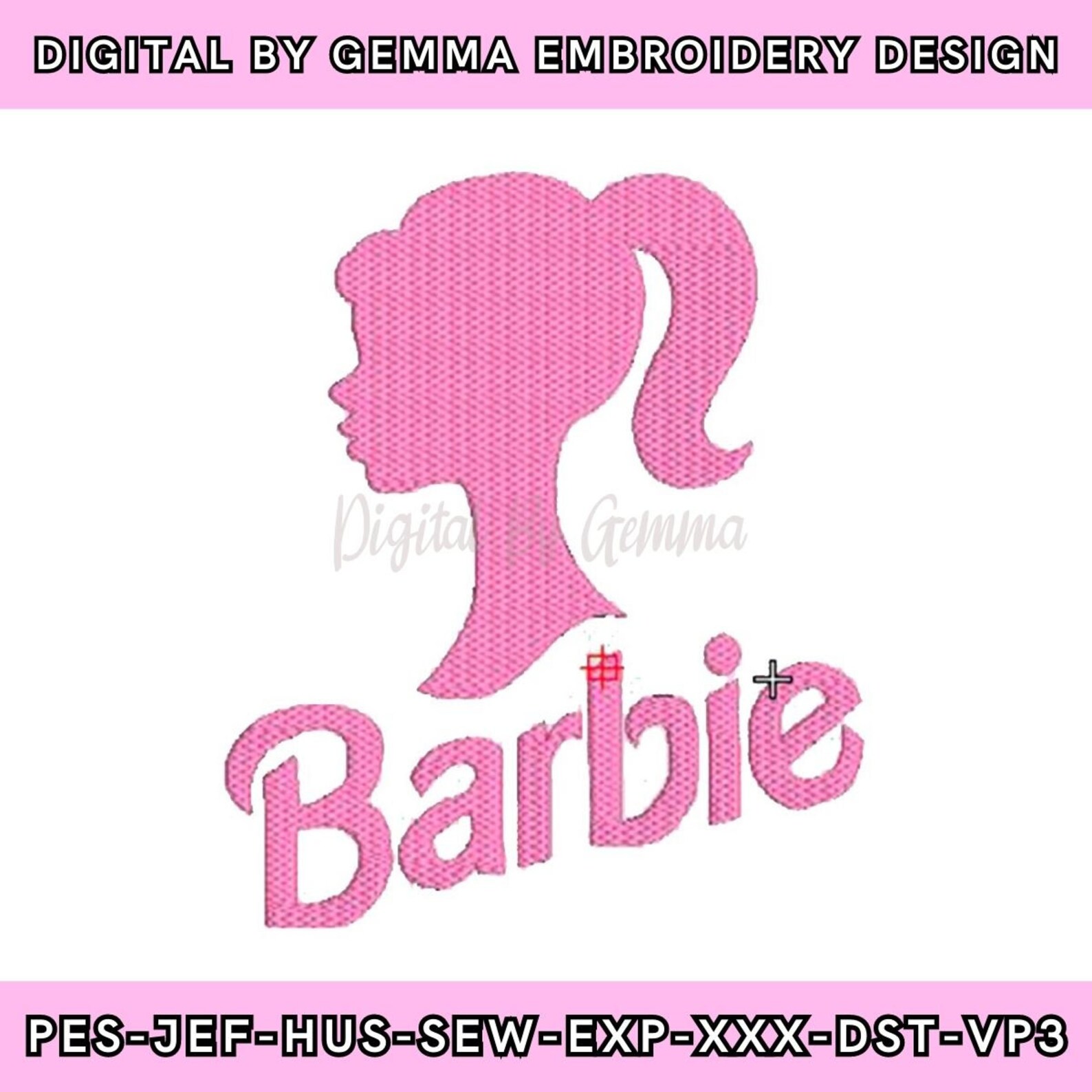 Barbie Embroidery Design - Etsy