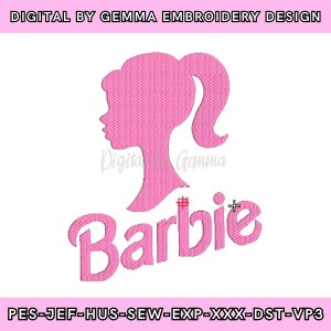 Barbie Embroidery Design - Etsy