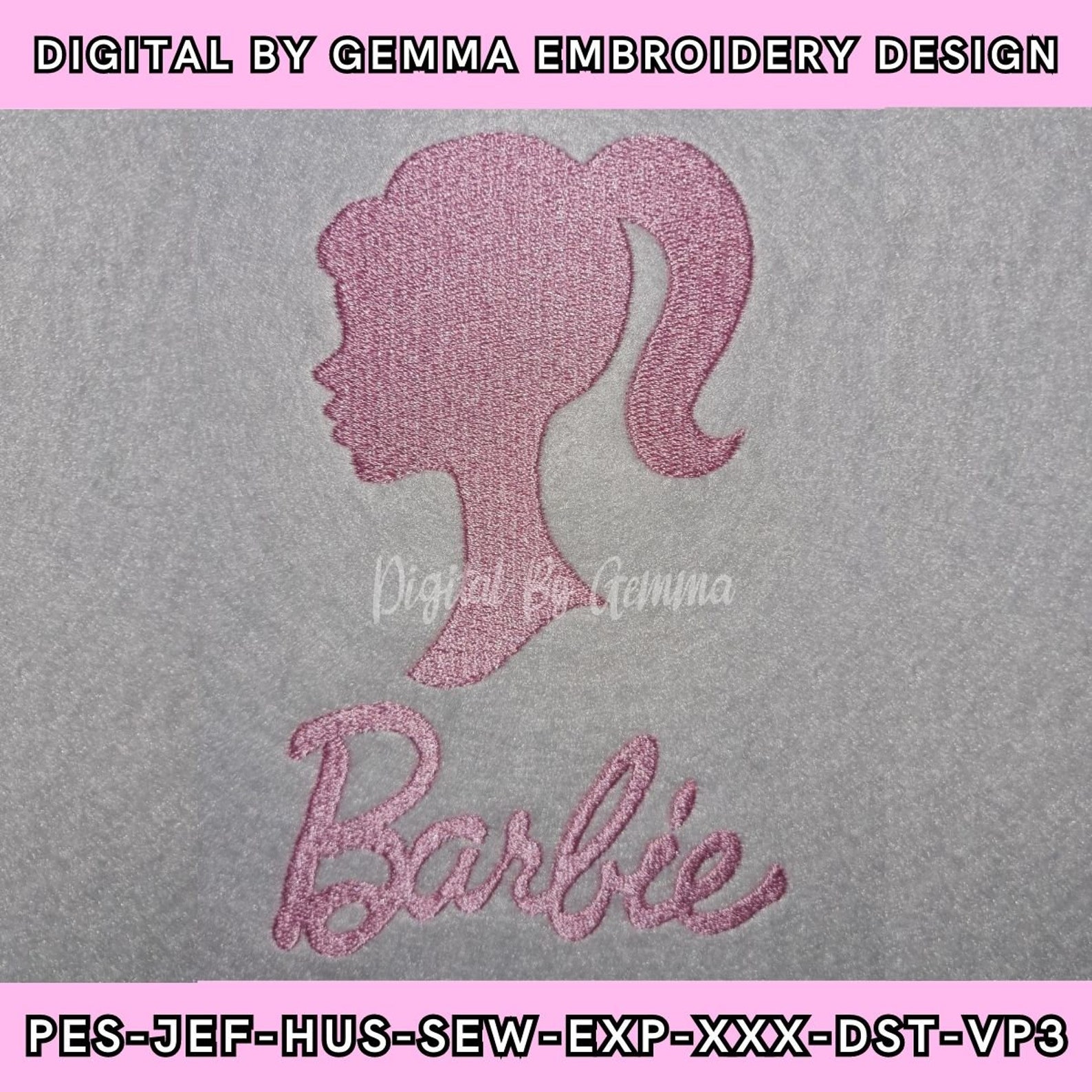 Barbie Embroidery Design - Etsy