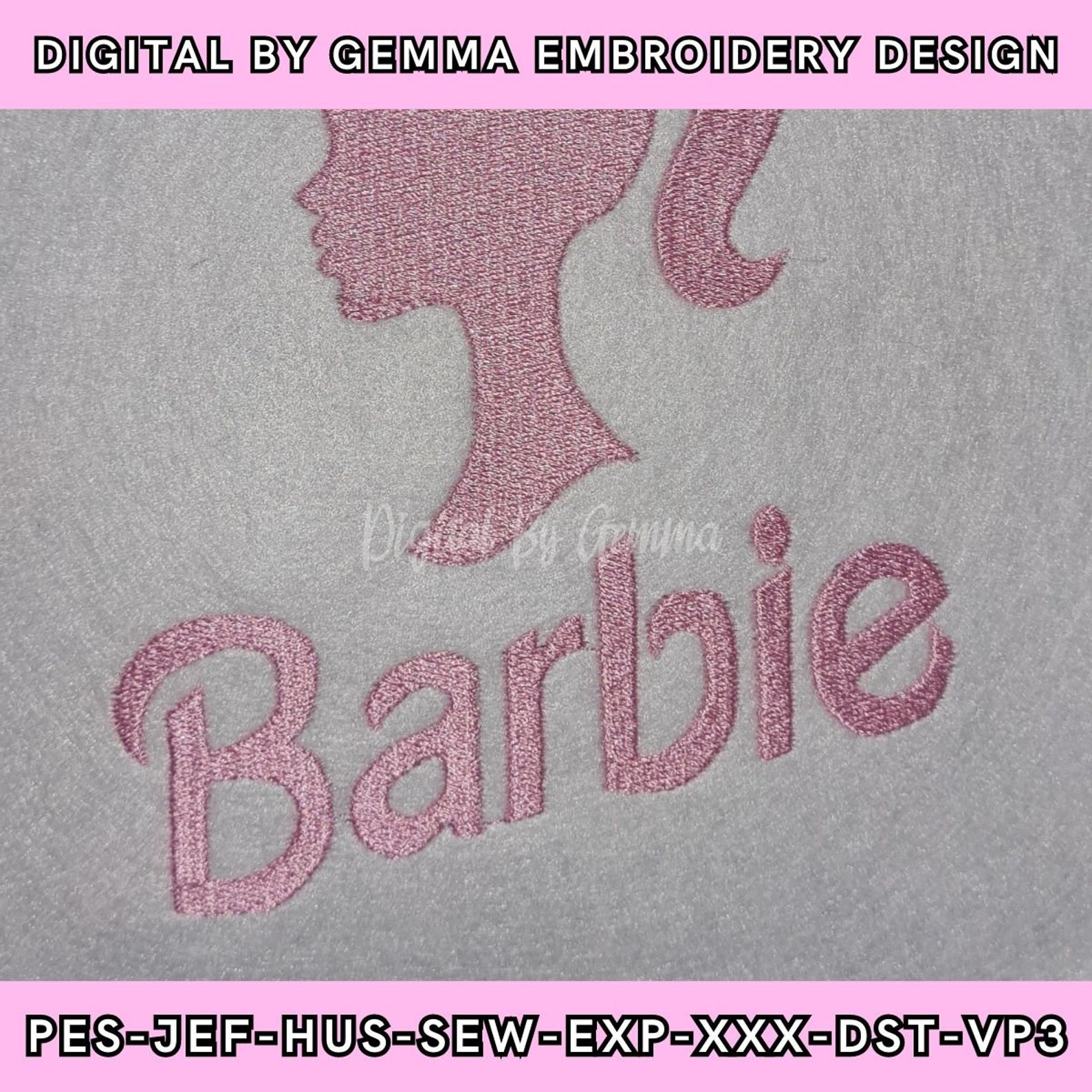 Barbie Embroidery Design - Etsy