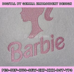 Barbie Embroidery Design - Etsy