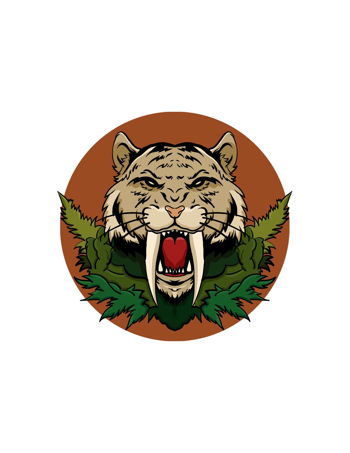 Saber-tooth Tiger Art Print - Etsy