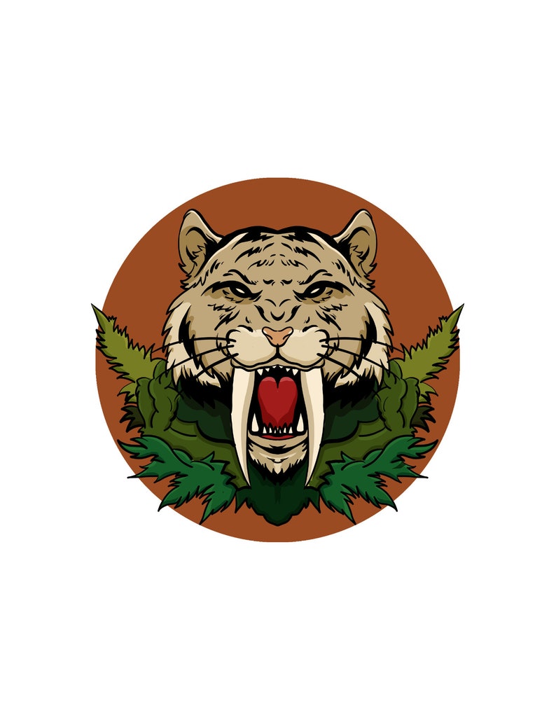 Saber-tooth Tiger Art Print - Etsy