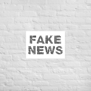 FAKE NEWS Poster - Etsy