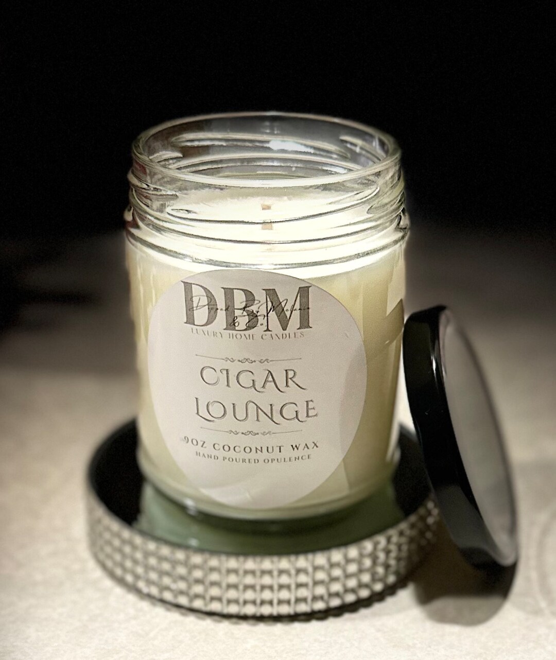 Cigar Lounge 9 OZ Coconut Wax Candle Handmade All-natural Eco-friendly ...