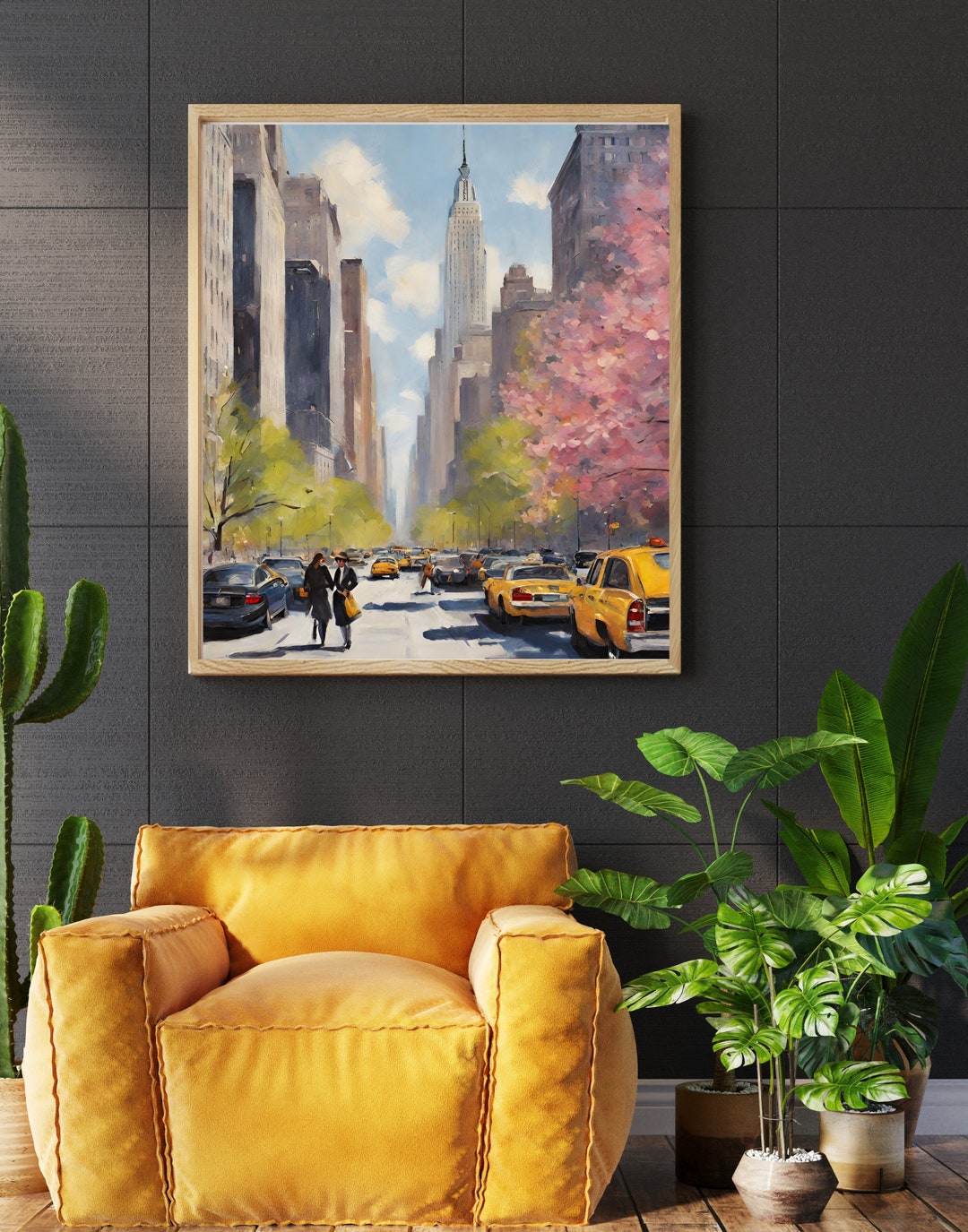 Spring in New York City Printables Cityscapes, Cherry Blossom Trees ...