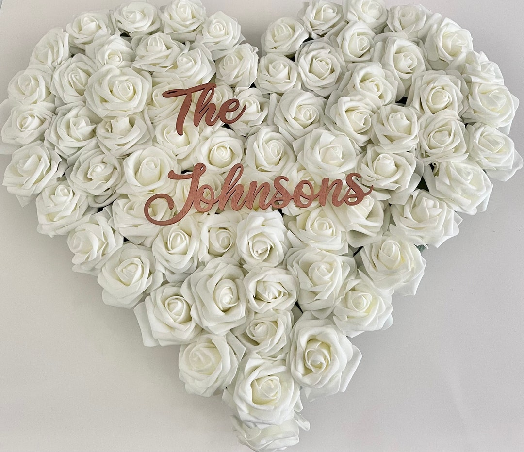 Flower Wall With Name Sign Floral Letter Flower Baby Room Decor Nursery ...