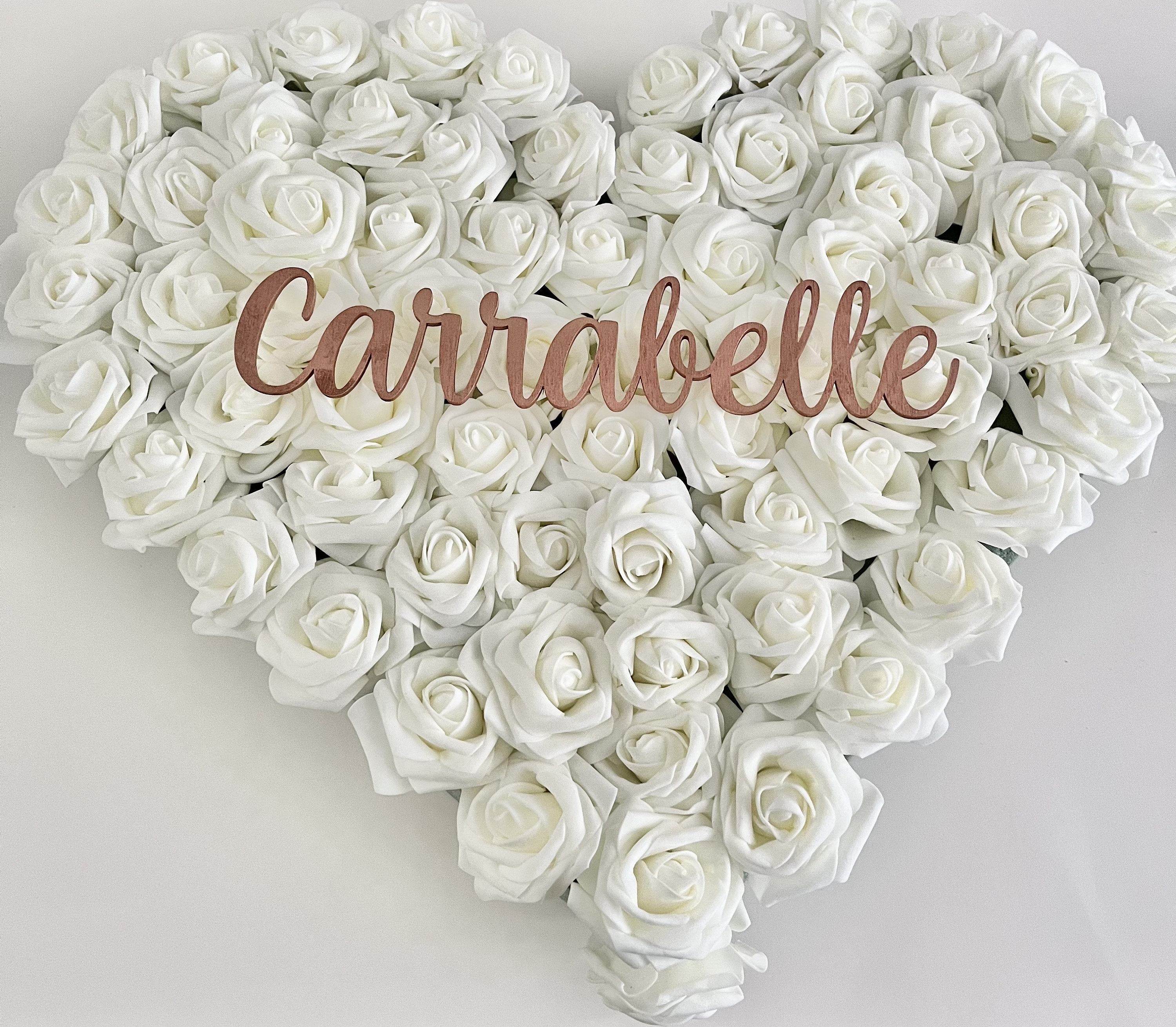 Flowerwall With Name Sign Floral Letter Flower Baby Room Decor Nursery ...