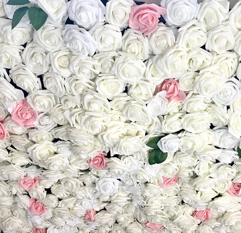 Flower Wall With Name Sign Floral Letter Flower Baby Room Decor Nursery ...