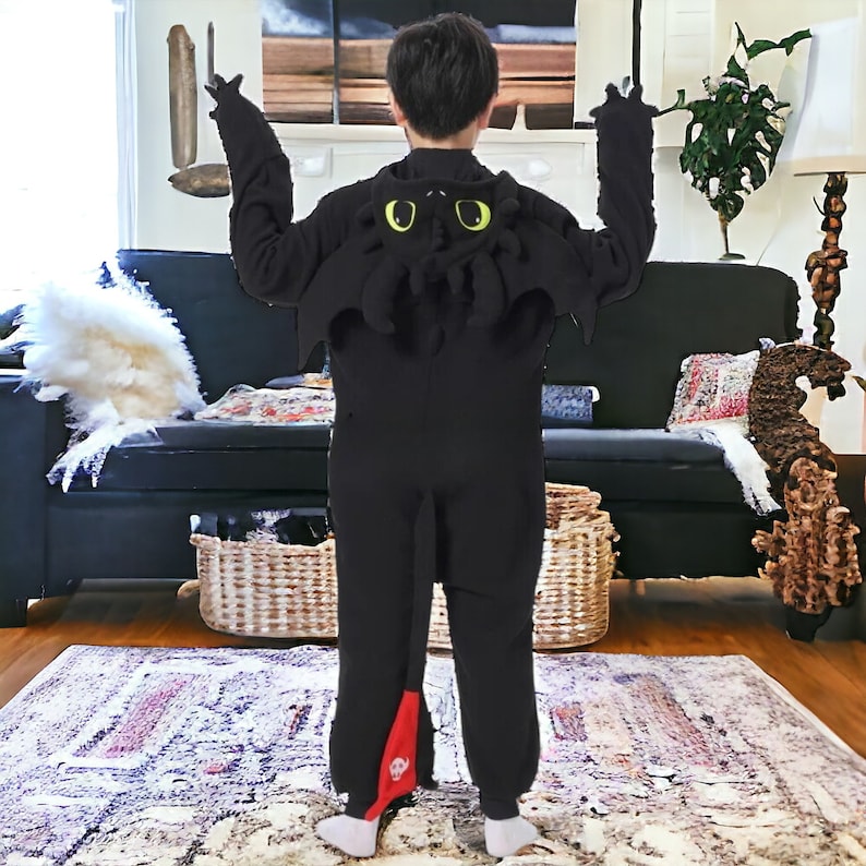 Toothless Onesie Kids Dragon Cosplay How to Train Your Dragon Pajama ...