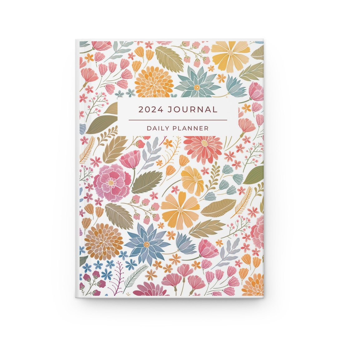 2024 Hardcover Journal. 2024 Matte Journal. Hardcover Journal. Floral ...