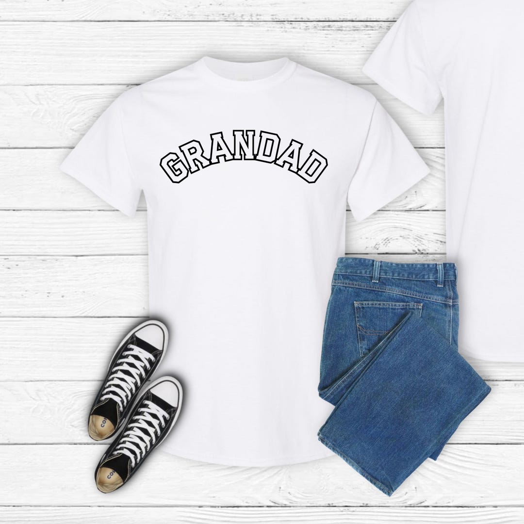 Grandad SVG Personalized Gift for Grandad Curved SVG PNG Files Unique ...