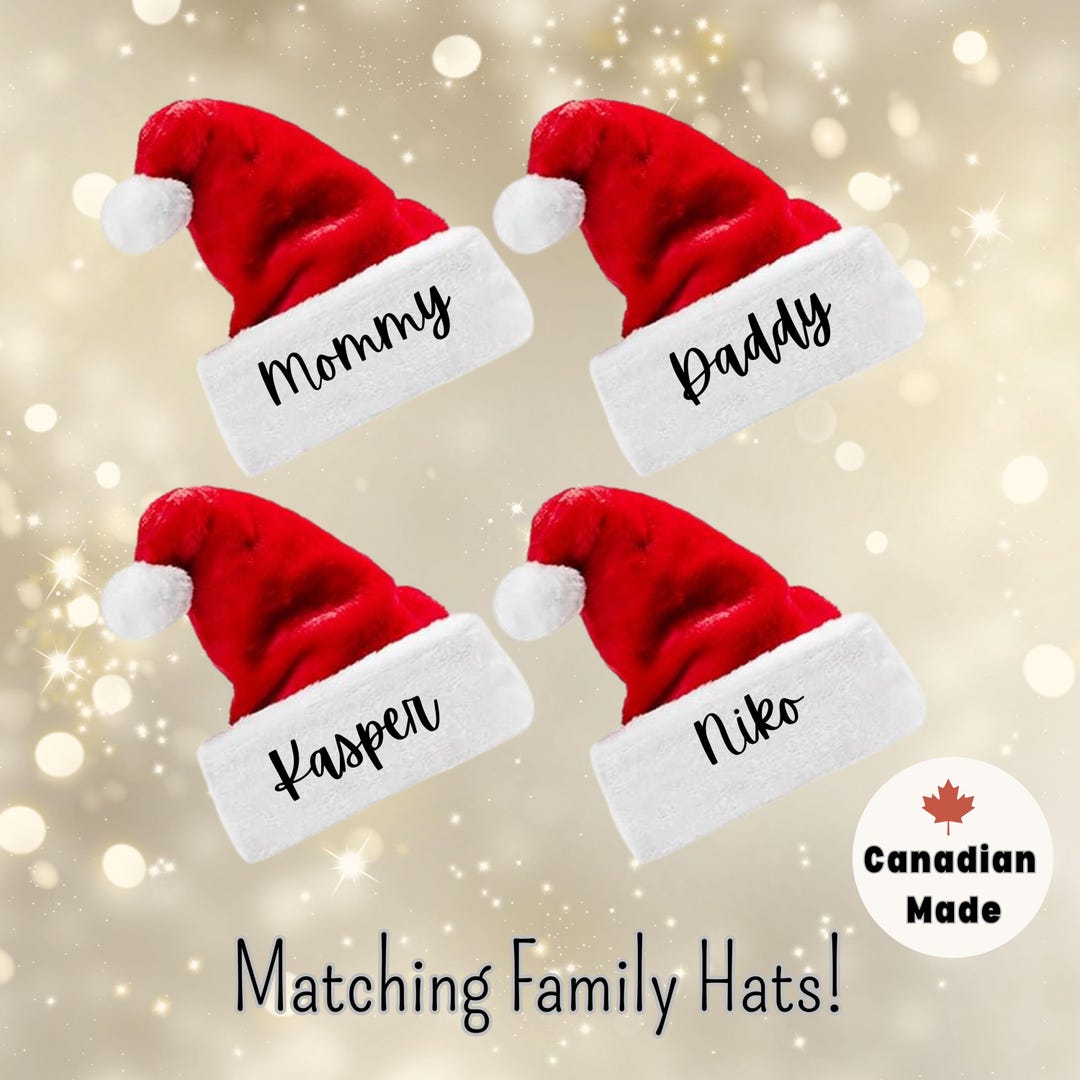 Personalized Santa Hat – Custom Name Christmas Hat – Personalized Gift ...