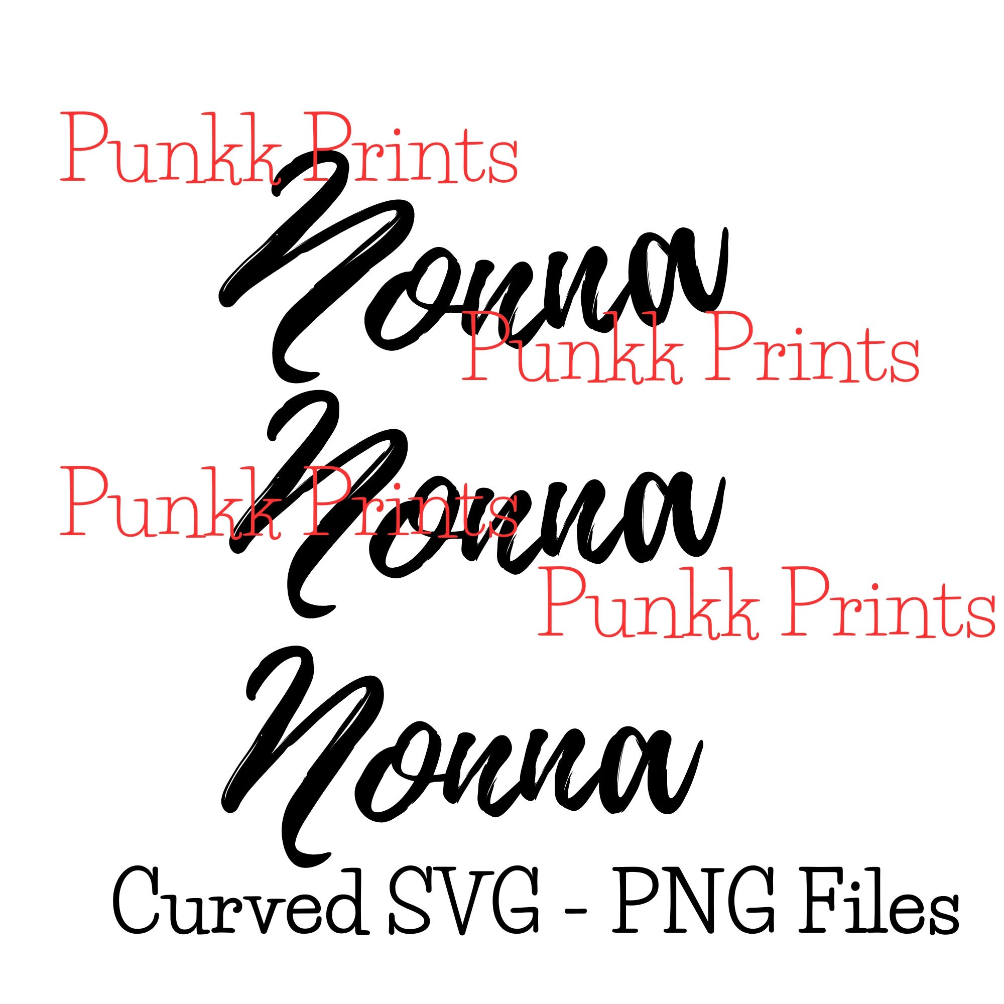 Nonna Curved SVG. Nonna Curved PNG. Nonna SVG. Christmas Gift for Nonna ...