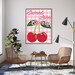 Cherry Poster, Retro Cherry Poster, Aesthetic Cherry Poster, Aesthetic ...