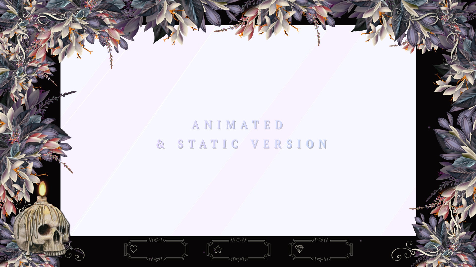 Gothic Animated Stream Screen Overlays, Twitch Pack, Vtuber, Overlays ...