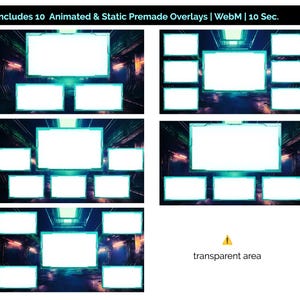 Cyperpunk Twitch Overlays Package for Livestream Dnd, RPG, Neon ...