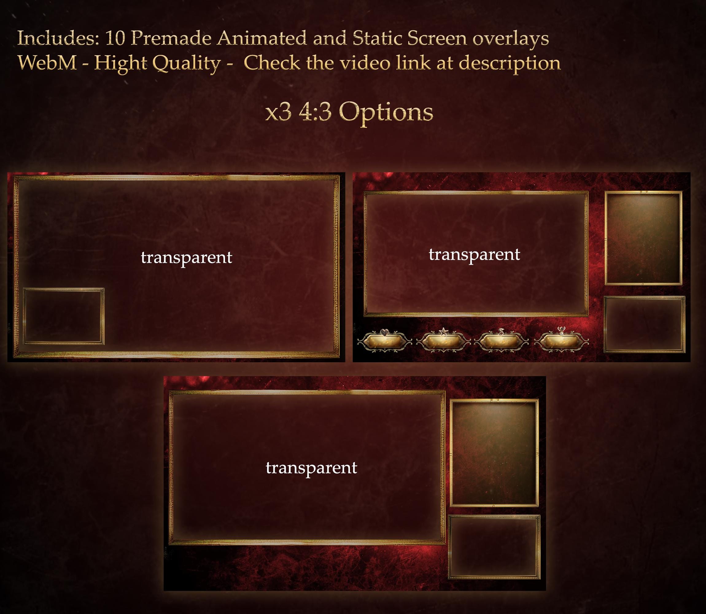 Medieval Animated Stream Package: Gothic Twitch Overlays - Etsy
