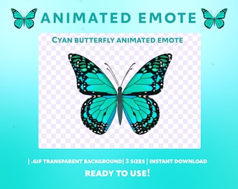 Monarch Butterfly Emote | Animated Emote | Twitch Badge | Emote for ...