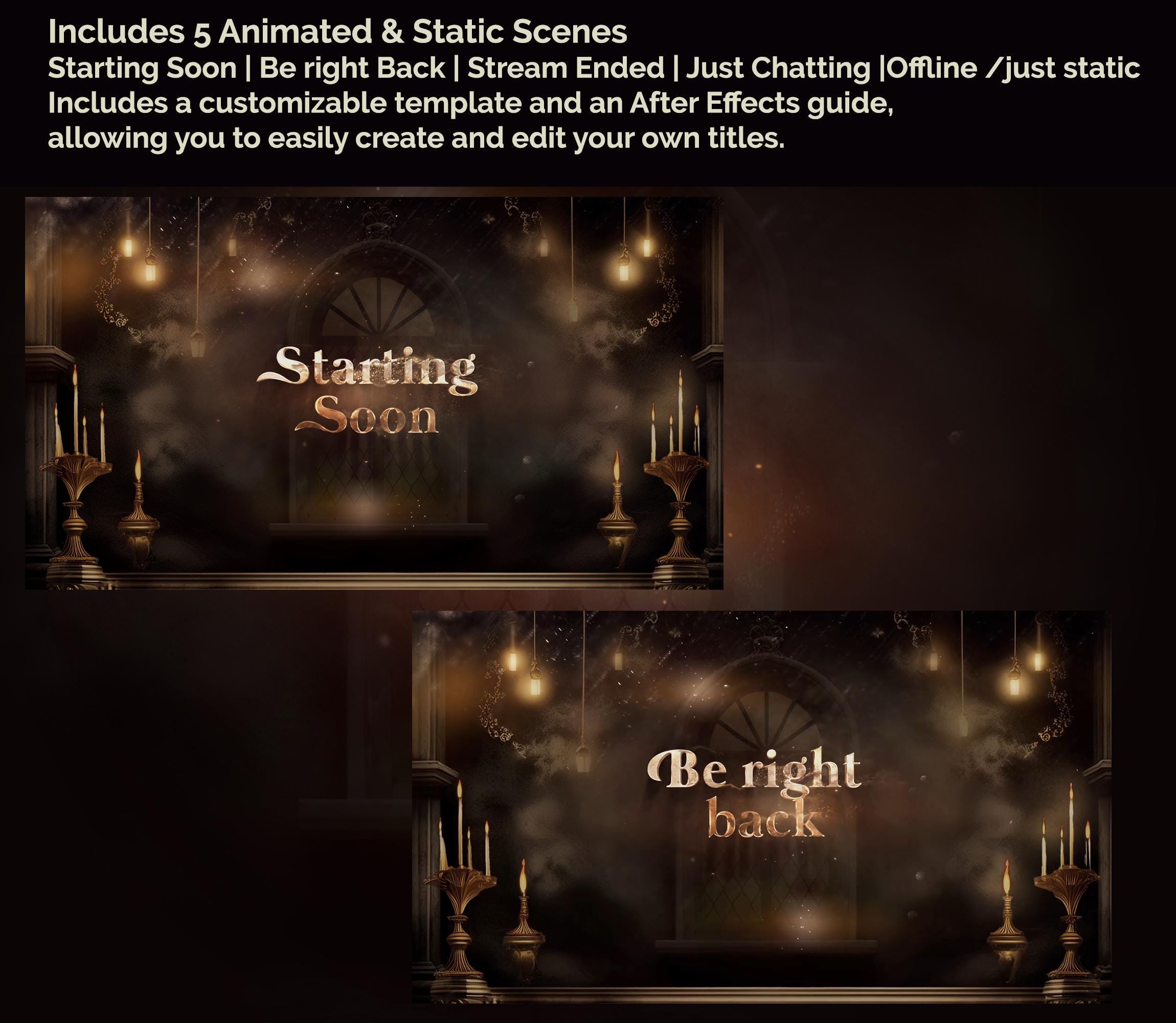 Golden Age Kingdom Animated Stream Scenes: Medieval Castle (after ...