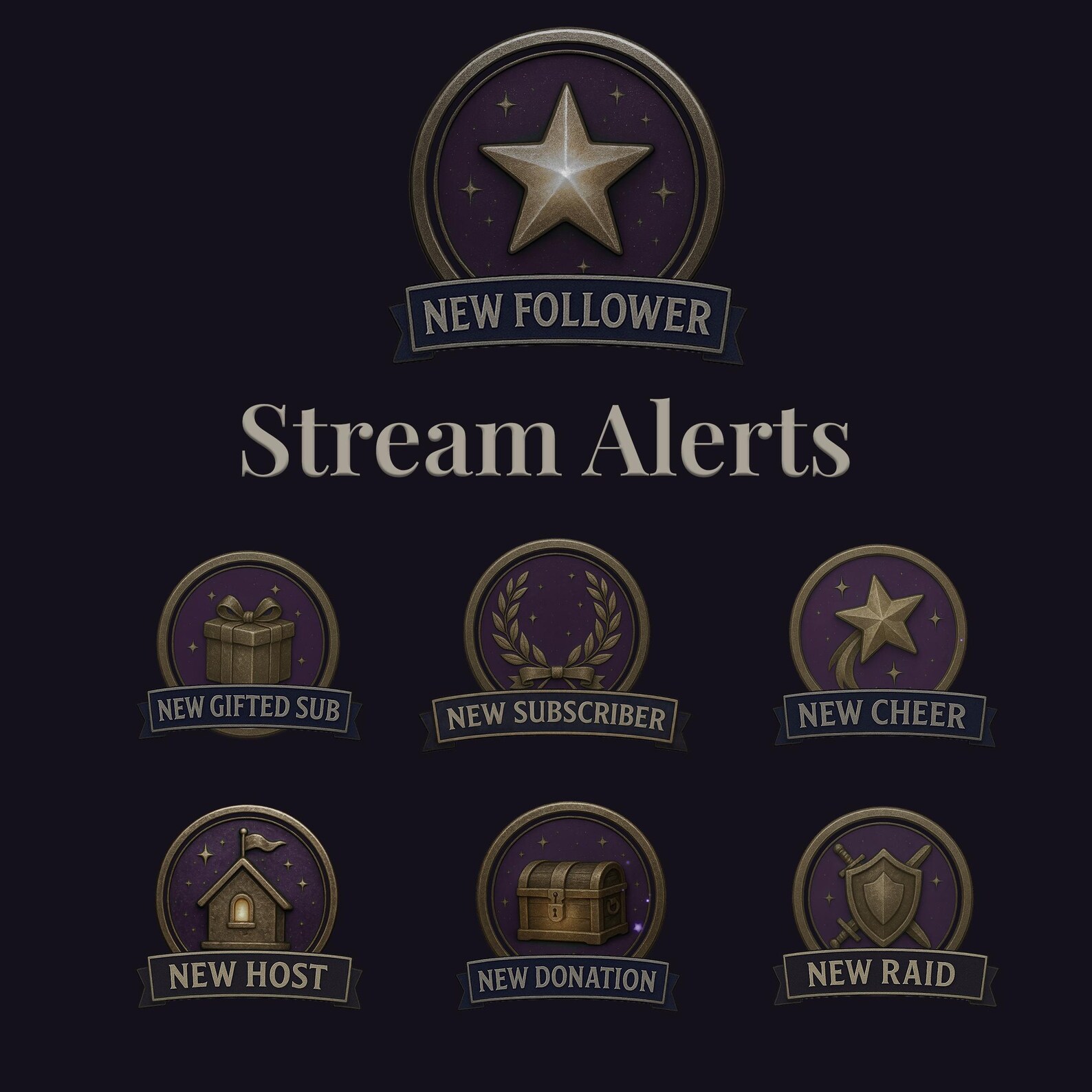 Mystic Black Cat Twitch Stream Pack, Celestial Garden Overlays - Etsy