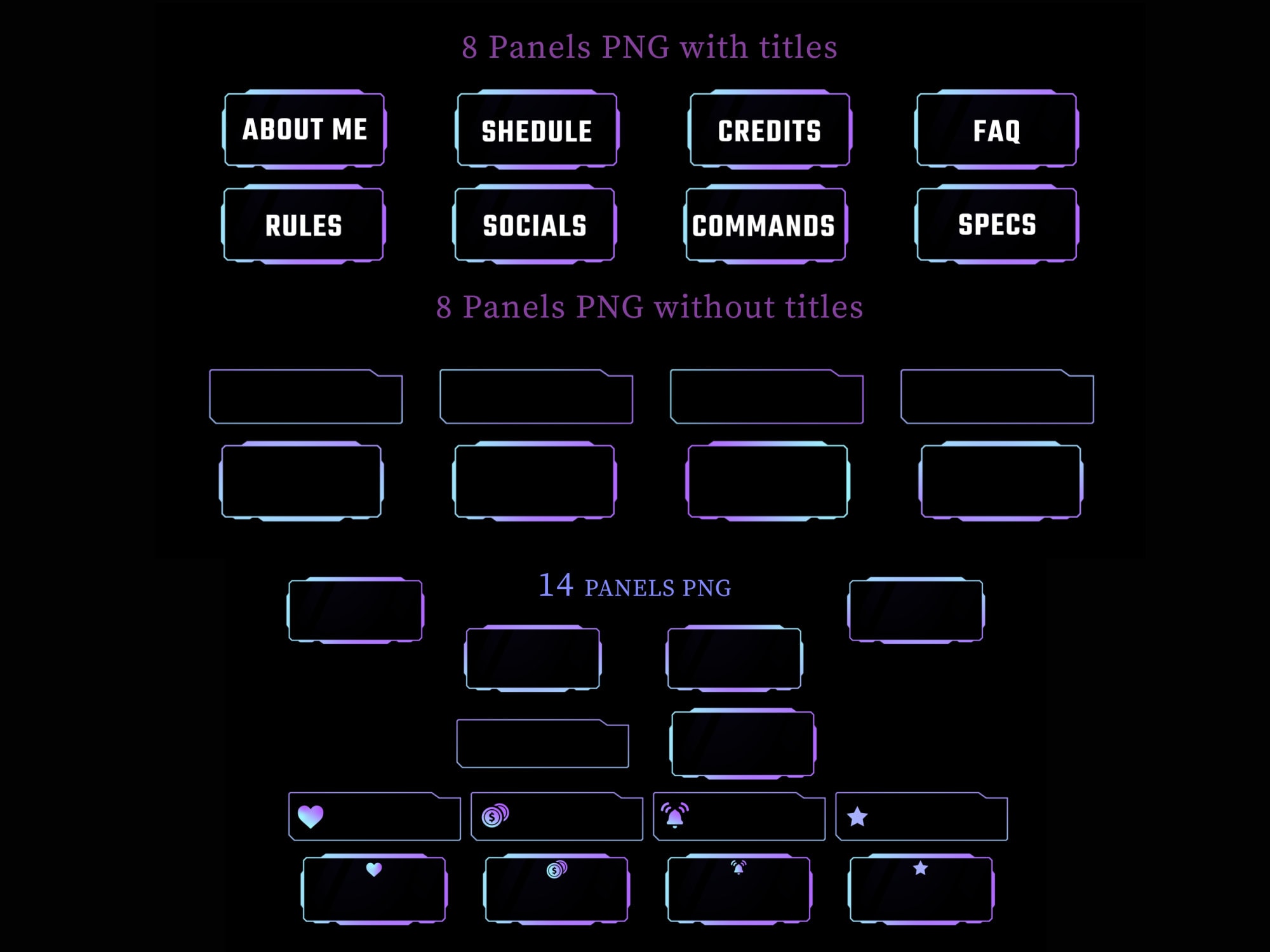 Cosmos Stream Package: Animated Twitch Overlays, Alerts, Panels ...